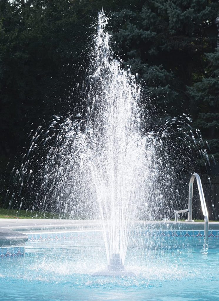 Ocean Blue Fountain Grecian Blossoming Floating Pool Fountain 180010 ...