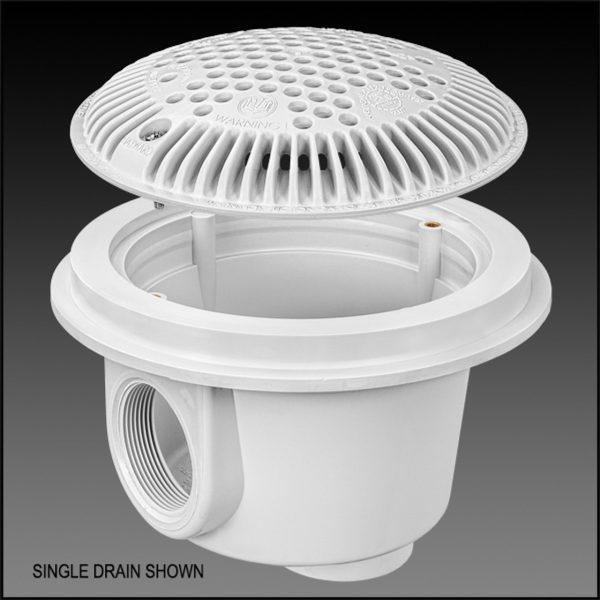 MAIN DRAIN 2″ (CONCRETE) HAYWARD WG1054AVPAK2 2PK 2″ FPT WHITE DUAL ...